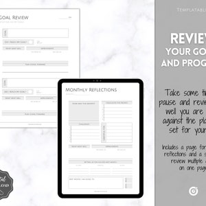 Goal Planner Printable BUNDLE, 2024 Goals Tracker, SMART Goal Setting ...