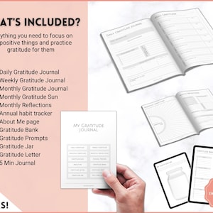 Gratitude Journal Printable BUNDLE Mindfulness Log Gratitude - Etsy