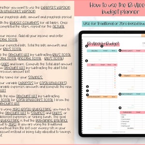 Digital Biweekly Budget Planner, DIGITAL Planner, Budget by Paycheck ...