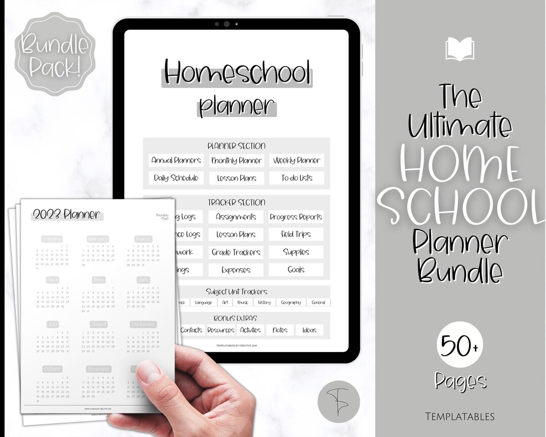 Homeschool Planner Printable, Home School Teacher, Academic Lesson ...