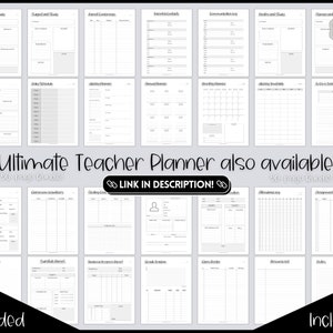 Substitute Teacher Report, Printable Teacher Planner Template, While ...