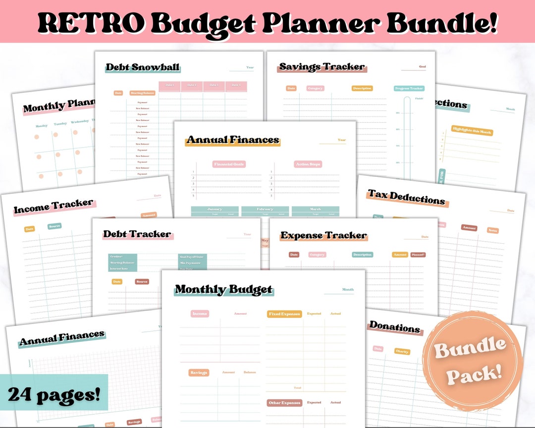 Ultimate Budget Planner Printable BUNDLE Financial Tracker - Etsy