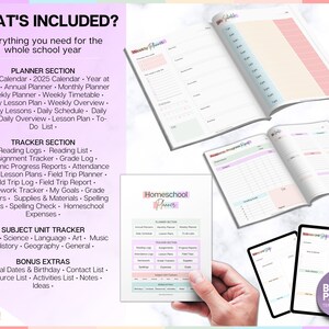 65pg HOMESCHOOL Planner Printable, 2024 2025 Home School Teacher ...