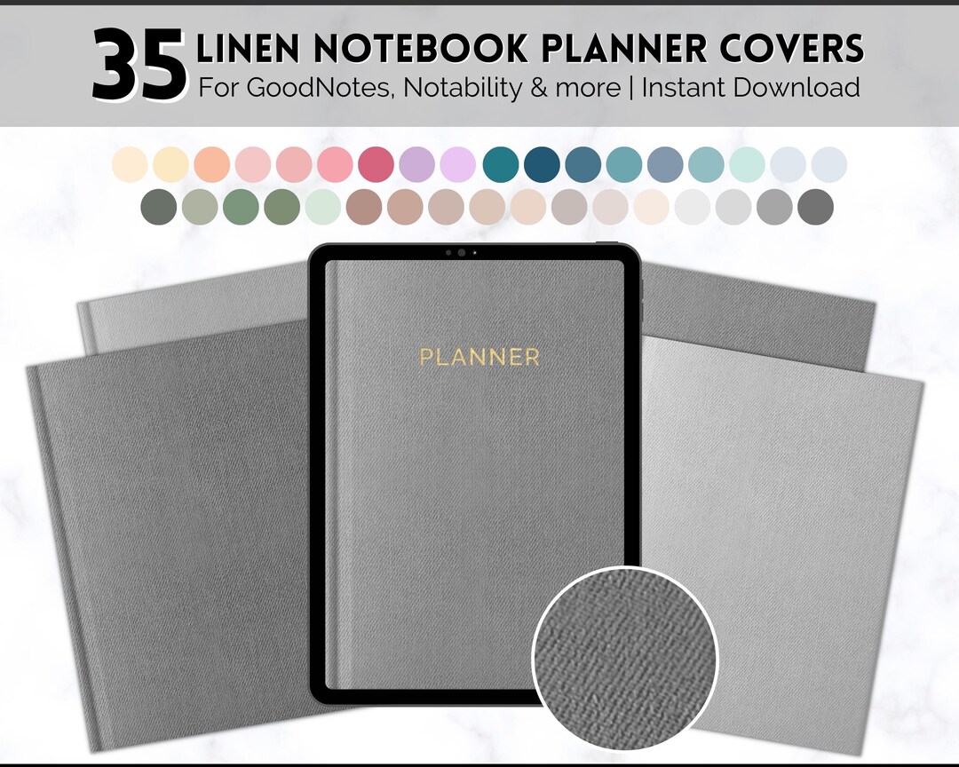 35 Digital Notebook Covers, Digital Planner Cover, Goodnotes Covers ...