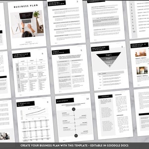 Small Business Plan Template, GOOGLE DOCS Business Planner Proposal ...