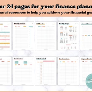 Ultimate Budget Planner Printable BUNDLE Financial Tracker - Etsy