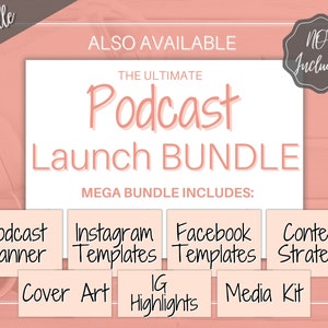 Podcast Planner, Editable BUNDLE Pack. Podcast Template Content ...