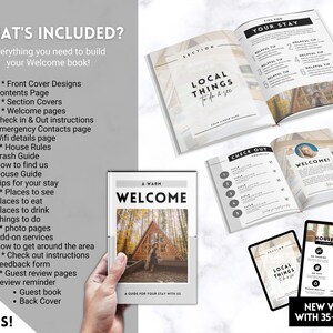 VRBO Welcome Book Template, Editable Canva Welcome Guide, Airbnb House ...
