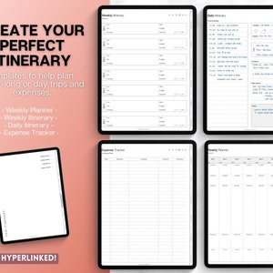 Goodnotes Travel Planner, Digital Travel Journal, Travel Itinerary ...