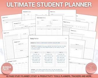 Student Exam Prep Kit, Student Study Planner, Learning Planner, Collage ...