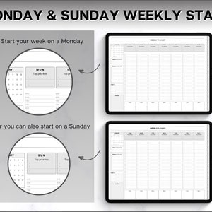 Digital WEEKLY Hourly Planner, 2024 Digital Planner, iPad Planner ...