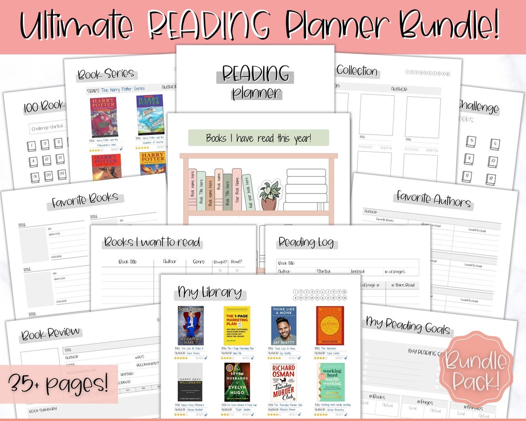Book Tracker, Reading Tracker, Printable Reading Challenge, Book Review ...