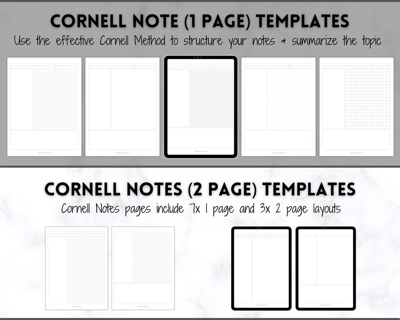 Note Taking Templates Printable Paper Note Taking Journal - Etsy UK