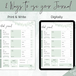 FOOD DIARY! Weekly Meal Planner Printable, Meal Tracker, Food Journal ...
