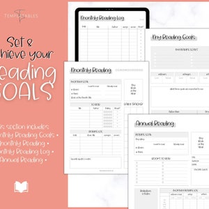 Book Tracker, Reading Tracker, Printable Reading Challenge, Book Review ...