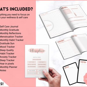 Wellness Planner BUNDLE! Self Care Journal, Printable Selfcare Tracker ...