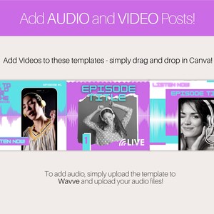 20 Podcast Facebook Post Templates. Editable Social Media Posts. Canva ...