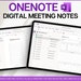 Onenote to Do List Template, Hyperlinked to Do List for One Note ...