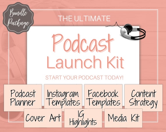 Ultimate PODCAST Launch Kit BUNDLE Podcast Planner - Etsy