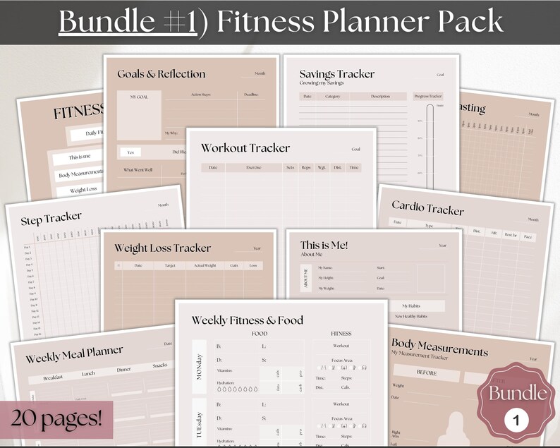 Ultimate LIFE Planner Bundle Printable Goal Planner Finances - Etsy