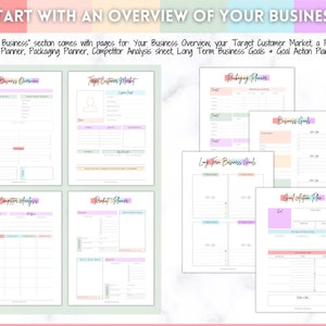 Side Hustle Planner Printable BUNDLE, Small Business Planner, Side ...