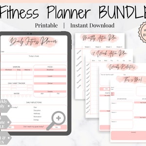 WELLNESS PLANNER for Weight Loss. Habit Tracker, Mood Tracker, Diet ...
