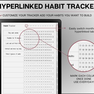Kindle Scribe Digital Habit Tracker, Digital Planner, Daily, Monthly ...