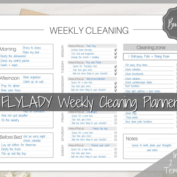 Fly Lady Printable - Etsy