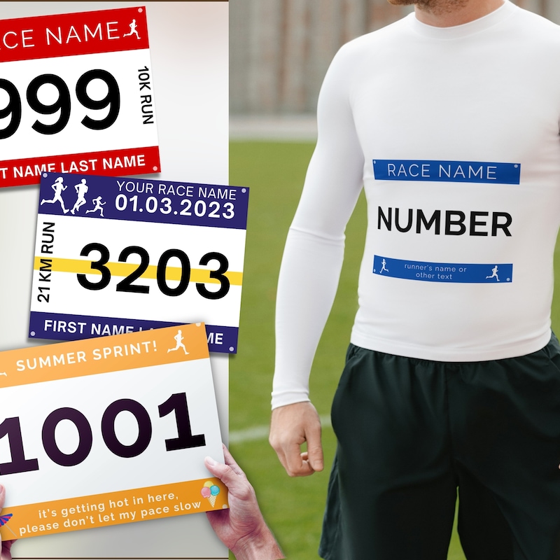 Bib Number Svg - Etsy