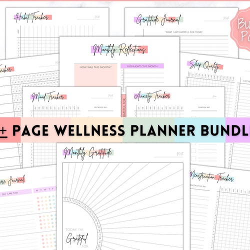 Self Care Checklist Mindfulness Mental Health Kit Self-care - Etsy