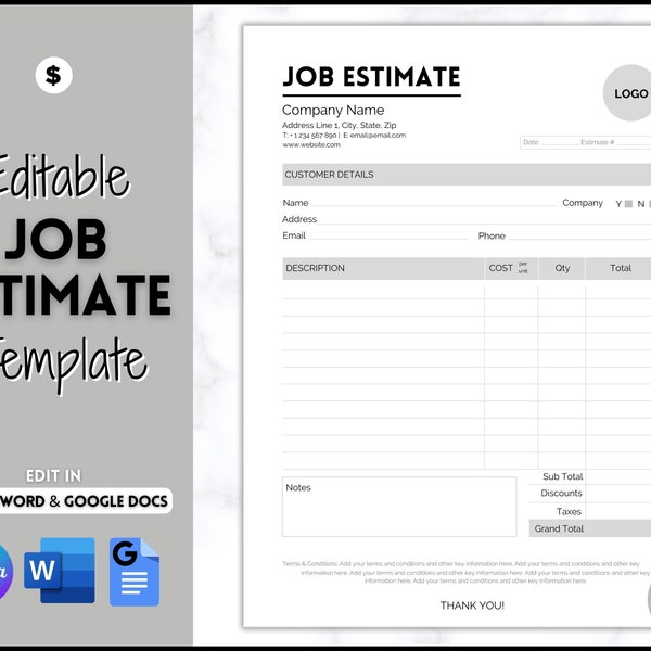 Job Proposal Template - Etsy