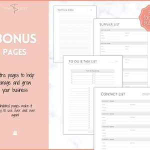 TRACKER BUNDLE, Small Business, Order, Inventory, Income, Expenses ...