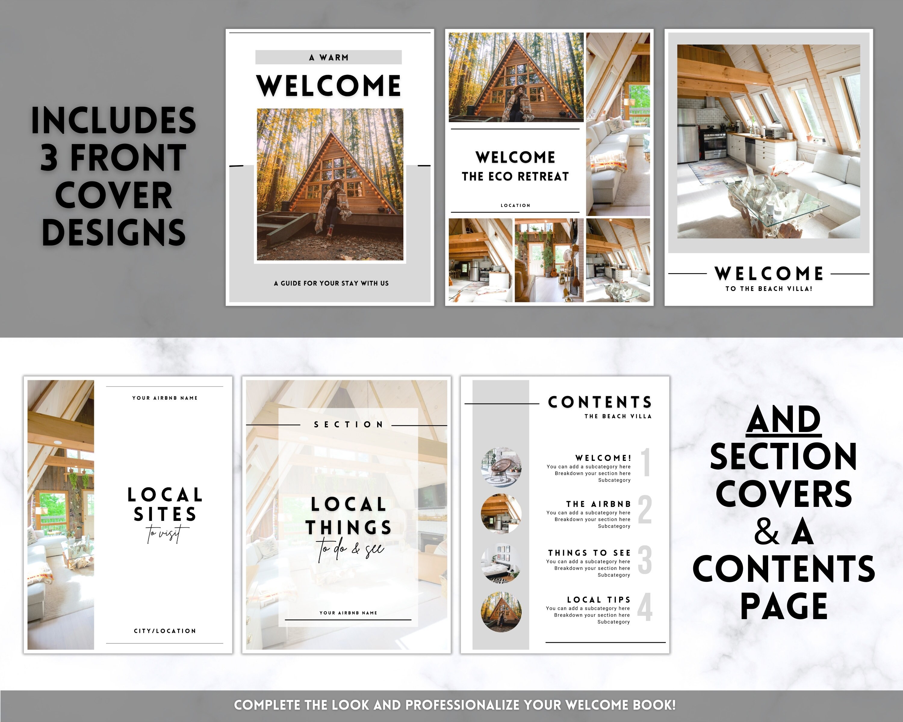 VRBO Welcome Book Template Editable Canva Welcome Guide Etsy