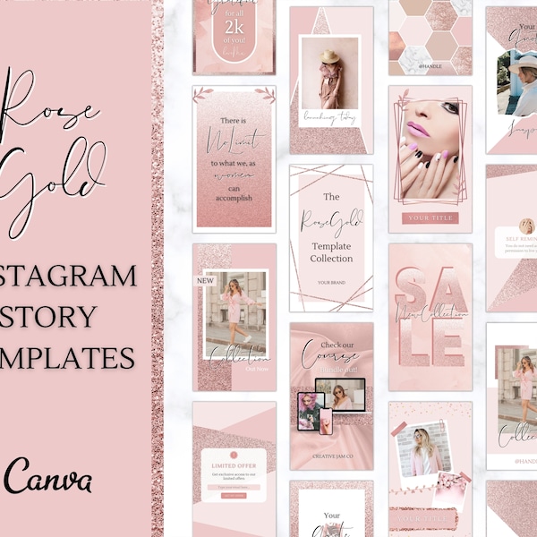Rose Gold Instagram Icons - Etsy