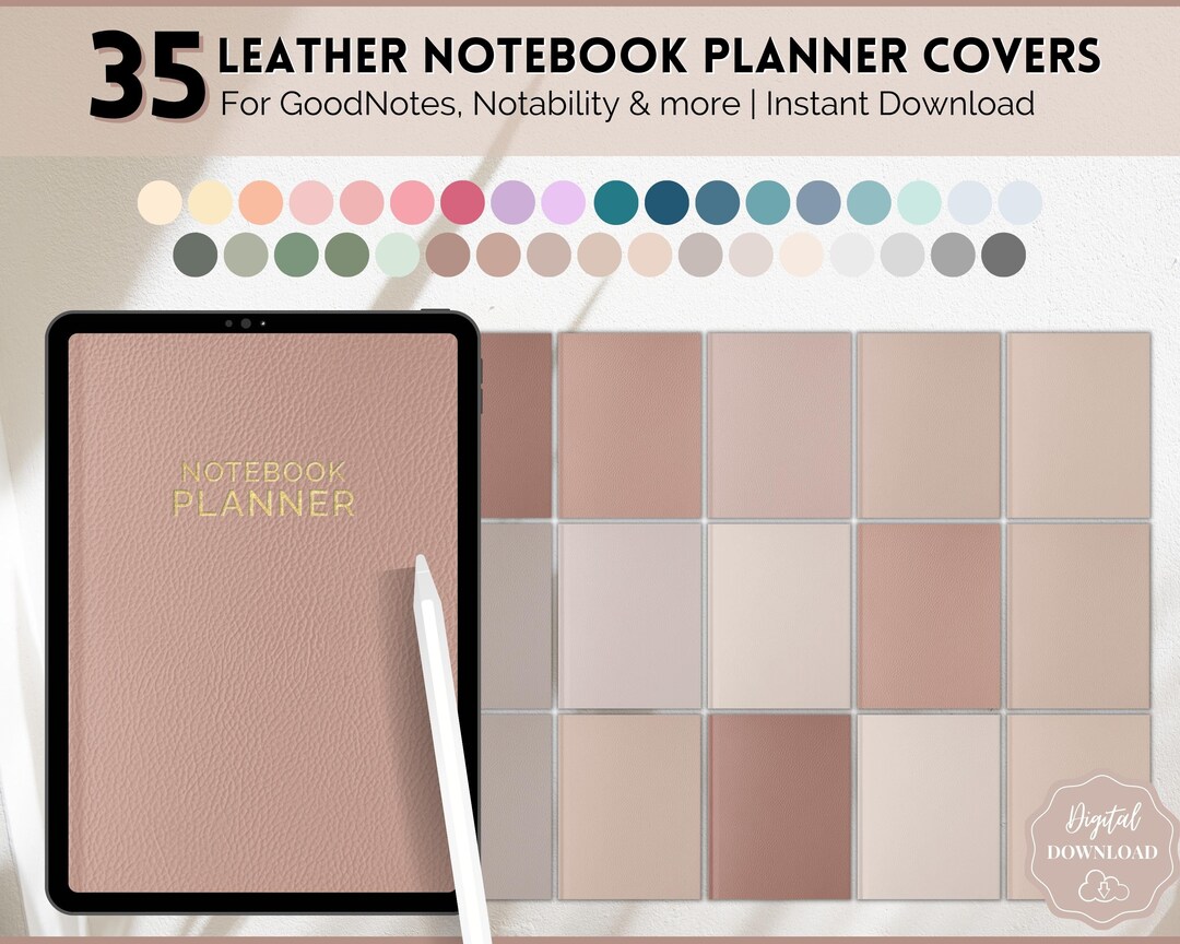 35 Digital Notebook Covers, Digital Planner Cover, Goodnotes Covers ...