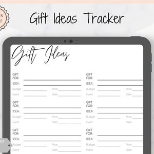 Wishlist Printable Tracker Template Insert. Christmas, Birthday ...