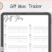 Wishlist Printable Tracker Template Insert. Christmas, Birthday ...