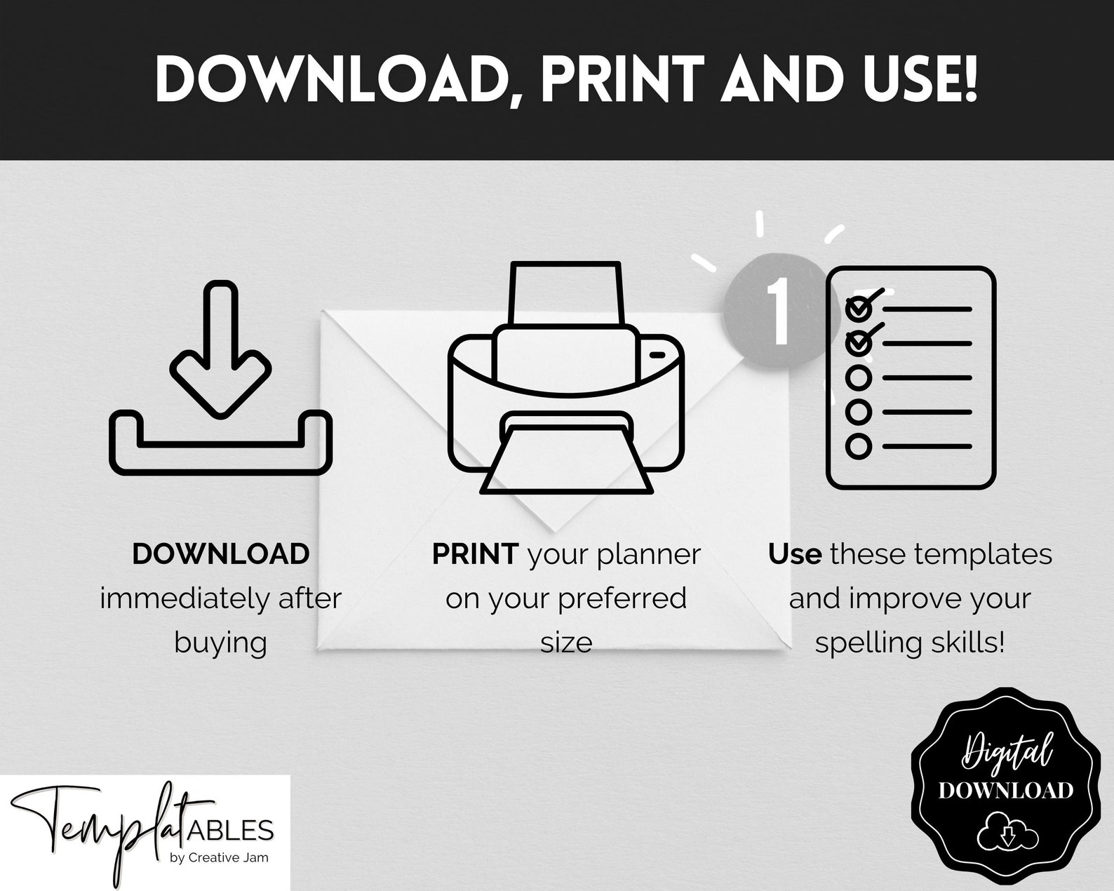 Spelling Words Printable Spelling Practice Sheets Sight Word - Etsy