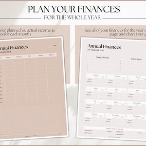 Financial Planner Printable BUNDLE Budget Template Savings - Etsy
