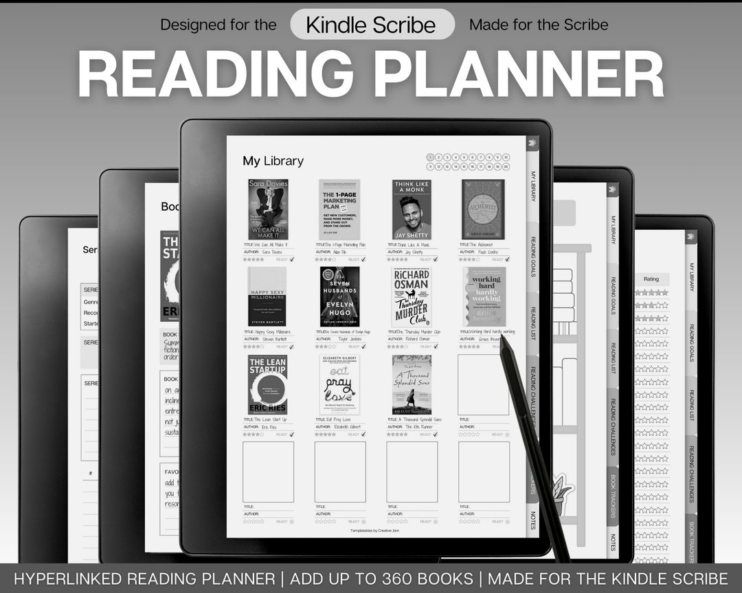 Digital Book Journal, Templates for Kindle SCRIBE, Digital Reading ...