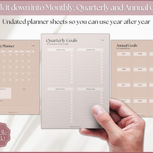 Goal Planner Printable BUNDLE, 2024 Goals Tracker, SMART Goal Setting ...