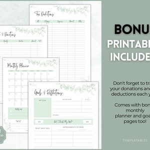 Finance Planner BUNDLE! Budget Planner Templates, Financial Savings ...