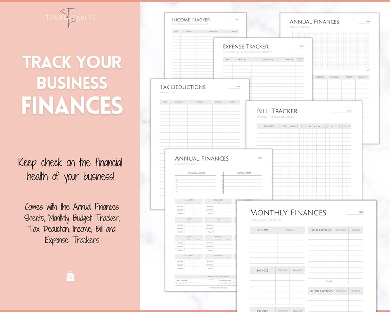 Printable Business Planner BUNDLE Small Business Planner | Etsy