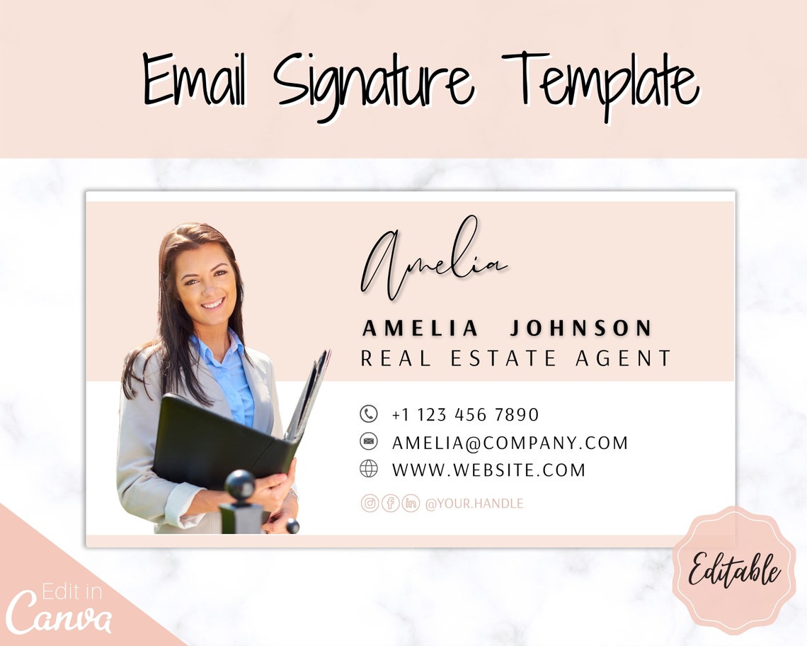ENSEMBLE de modèles de signature d'e-mail ! Ajoutez un logo et une ...