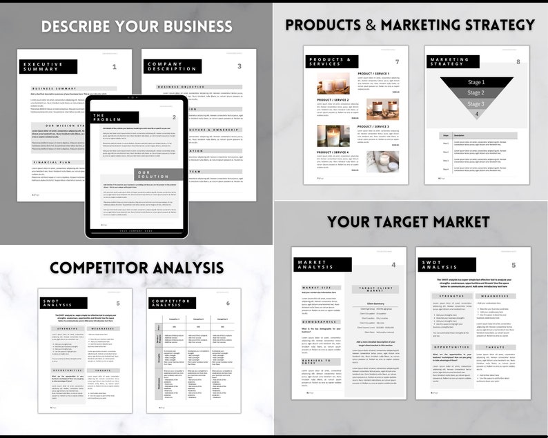 Business Plan Template, GOOGLE DOCS Small Business Planner Proposal ...