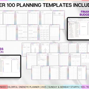 Onenote Planner, 2025 Digital Planner, Onenote Template, Daily, Weekly ...