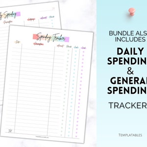 Weekly Spending Tracker, Printable Spending Log, Weekly Budget Planner ...
