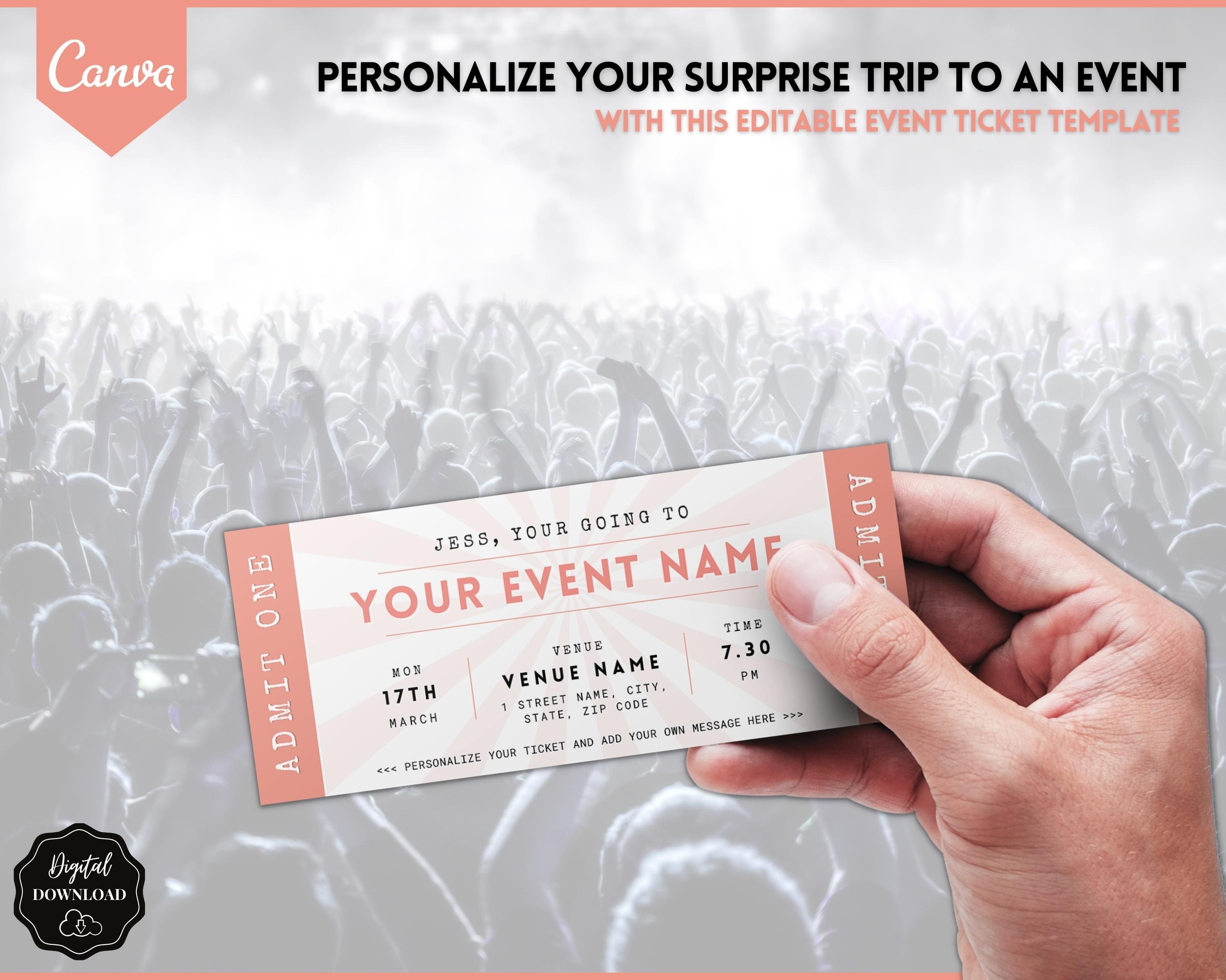 Event Ticket Template Free Download