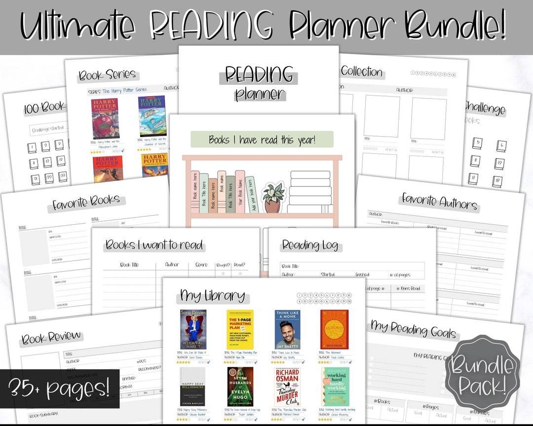 Book Tracker, Reading Tracker, Printable Reading Challenge, Book Review ...