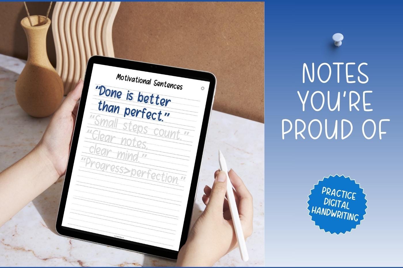 Handwriting Practice Workbook for the iPad | Handwriting & Lettering ...